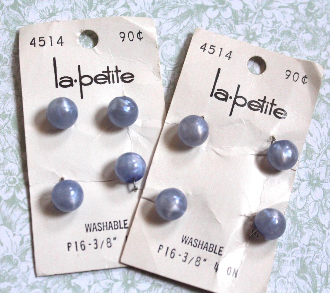 Vintage Pearlized Light Violet Ball Buttons - Etsy