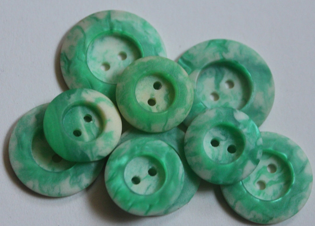 Vintage Mint Green Marble Buttons - Etsy