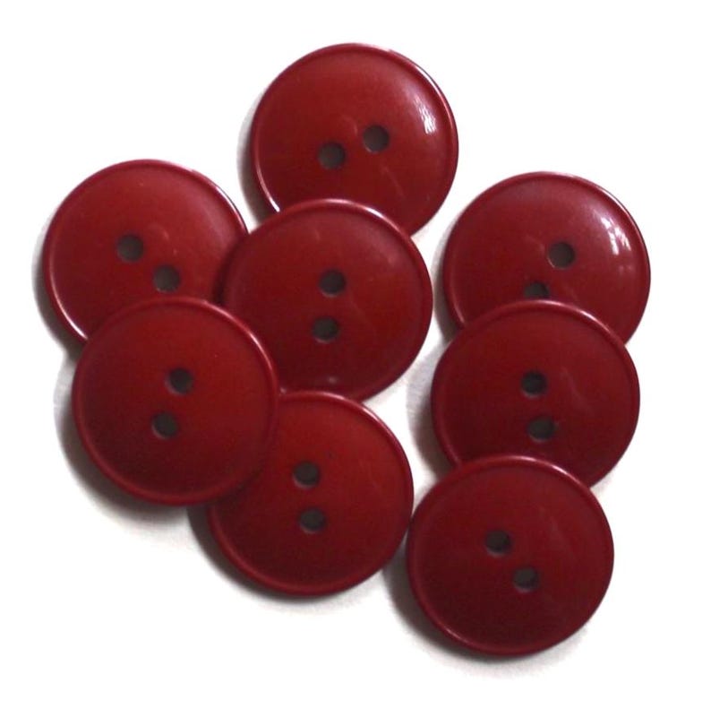 Brick Red Buttons - Etsy