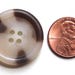 Vintage White and Brown Marble Buttons - Etsy
