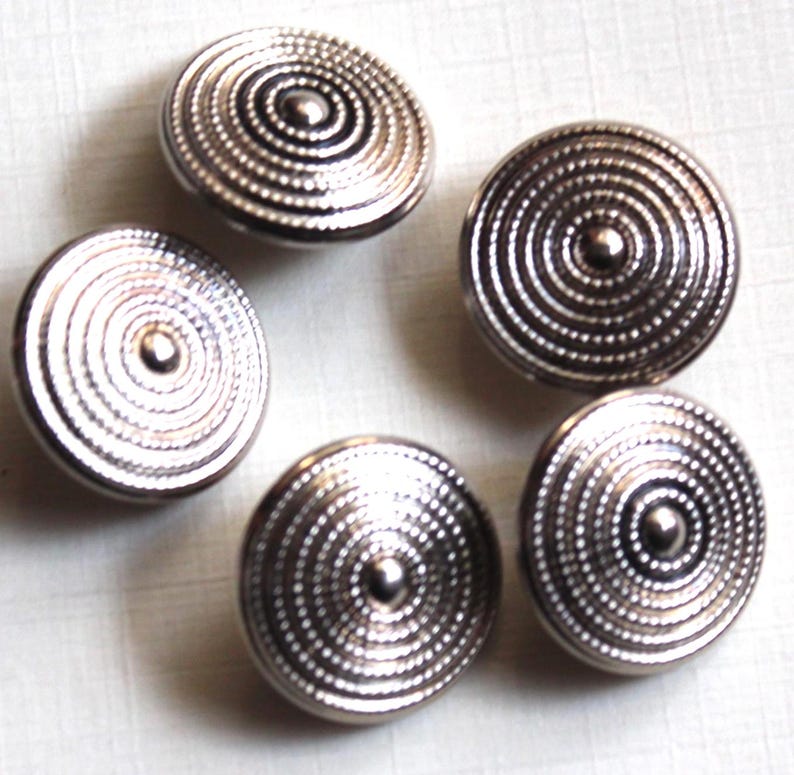 Silver Metal Buttons - Etsy