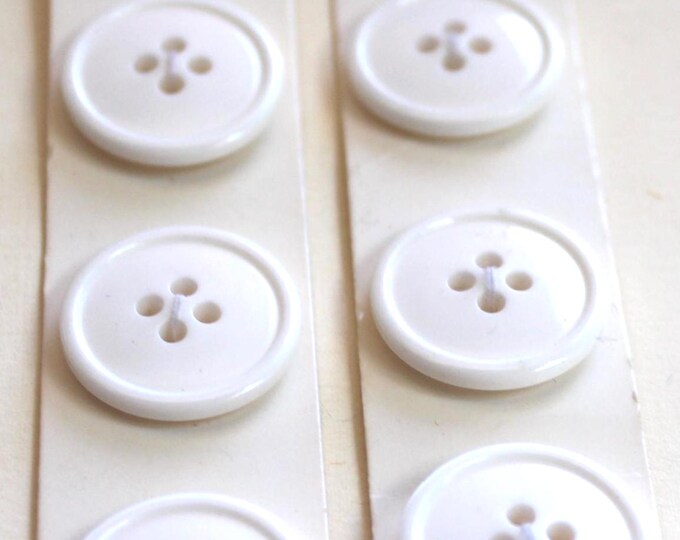 White 4-hole Buttons - Etsy