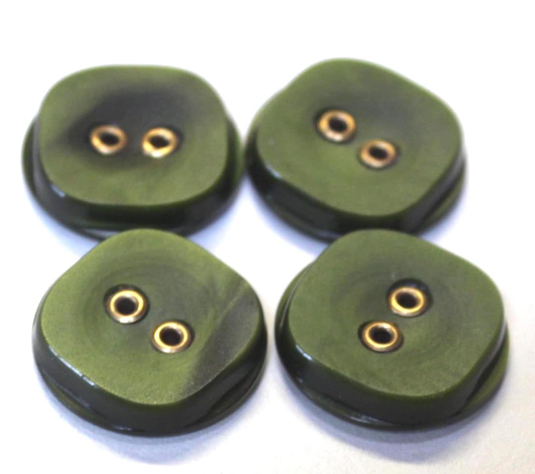 Olive Green Buttons - Etsy