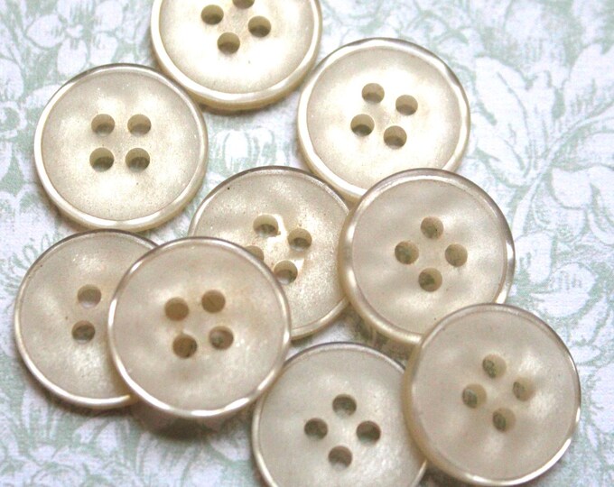 Translucent Beige Buttons - Etsy