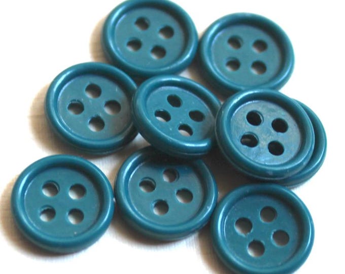Dark Turquoise Buttons - Etsy
