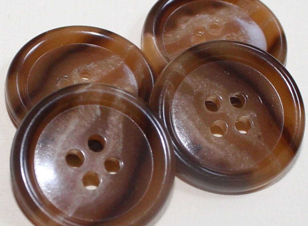 Vintage Brown Marble Buttons - Etsy