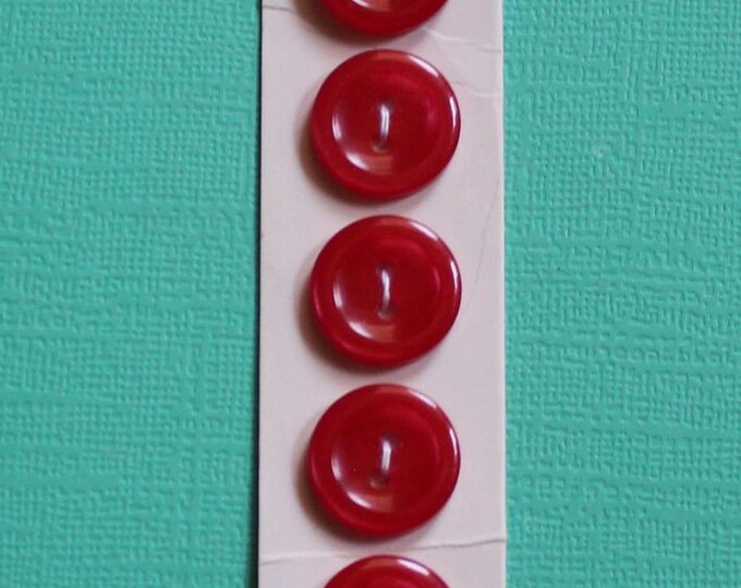 Red Buttons on Original Card - Etsy