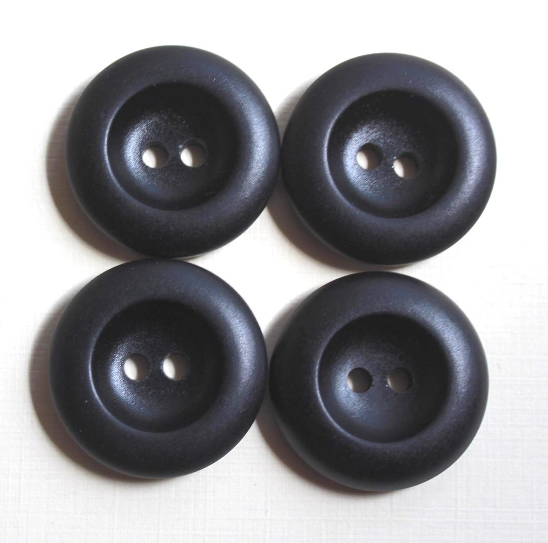 Large Chunky Black Buttons - Etsy