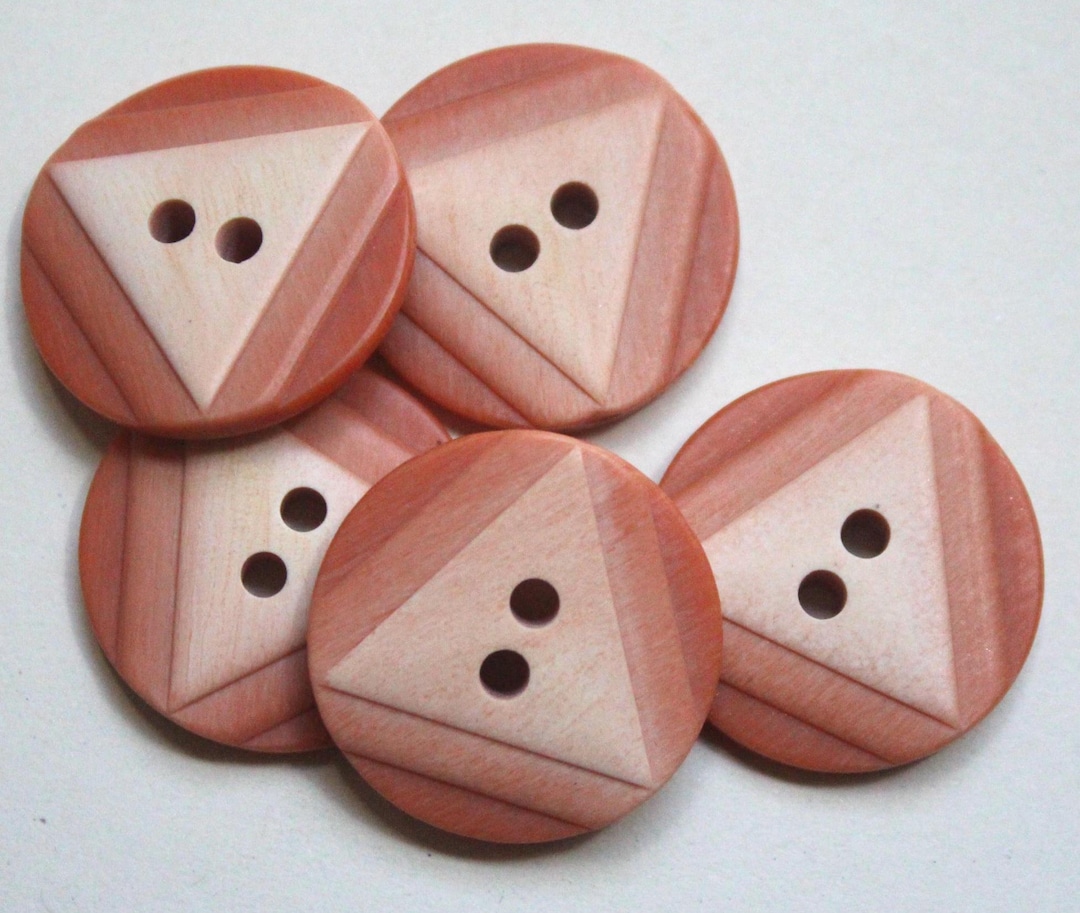 Vintage Peach Ombre Buttons - Etsy