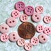 Small Mixed Pink Buttons - Etsy