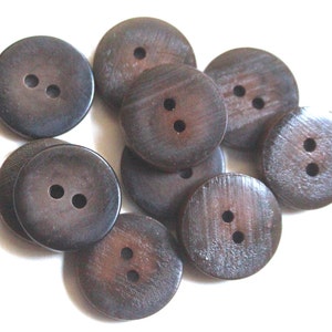 Vintage Dark Brown Buttons - Etsy