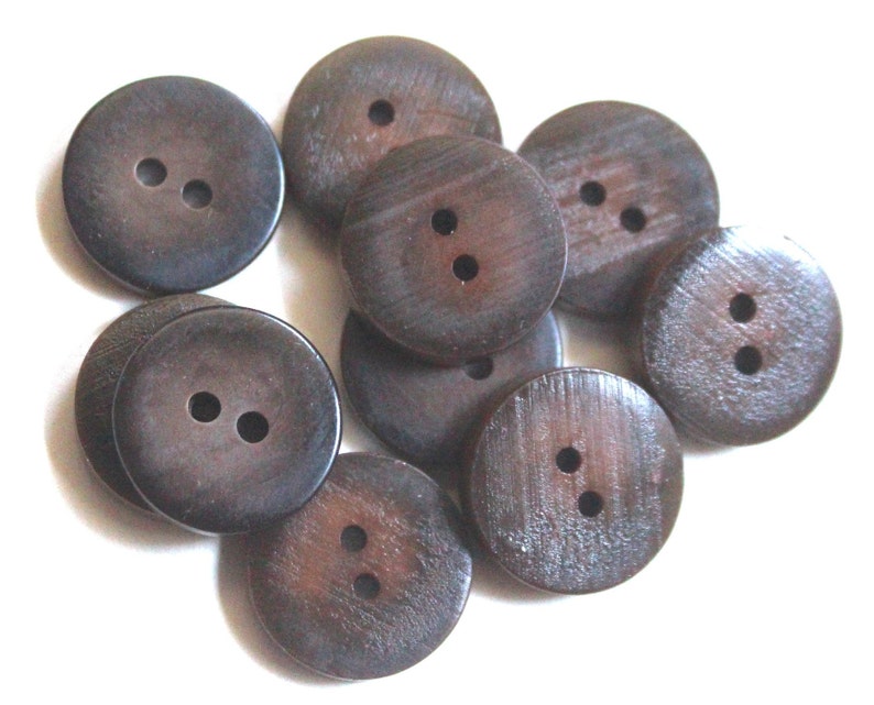 Vintage Dark Brown Buttons - Etsy