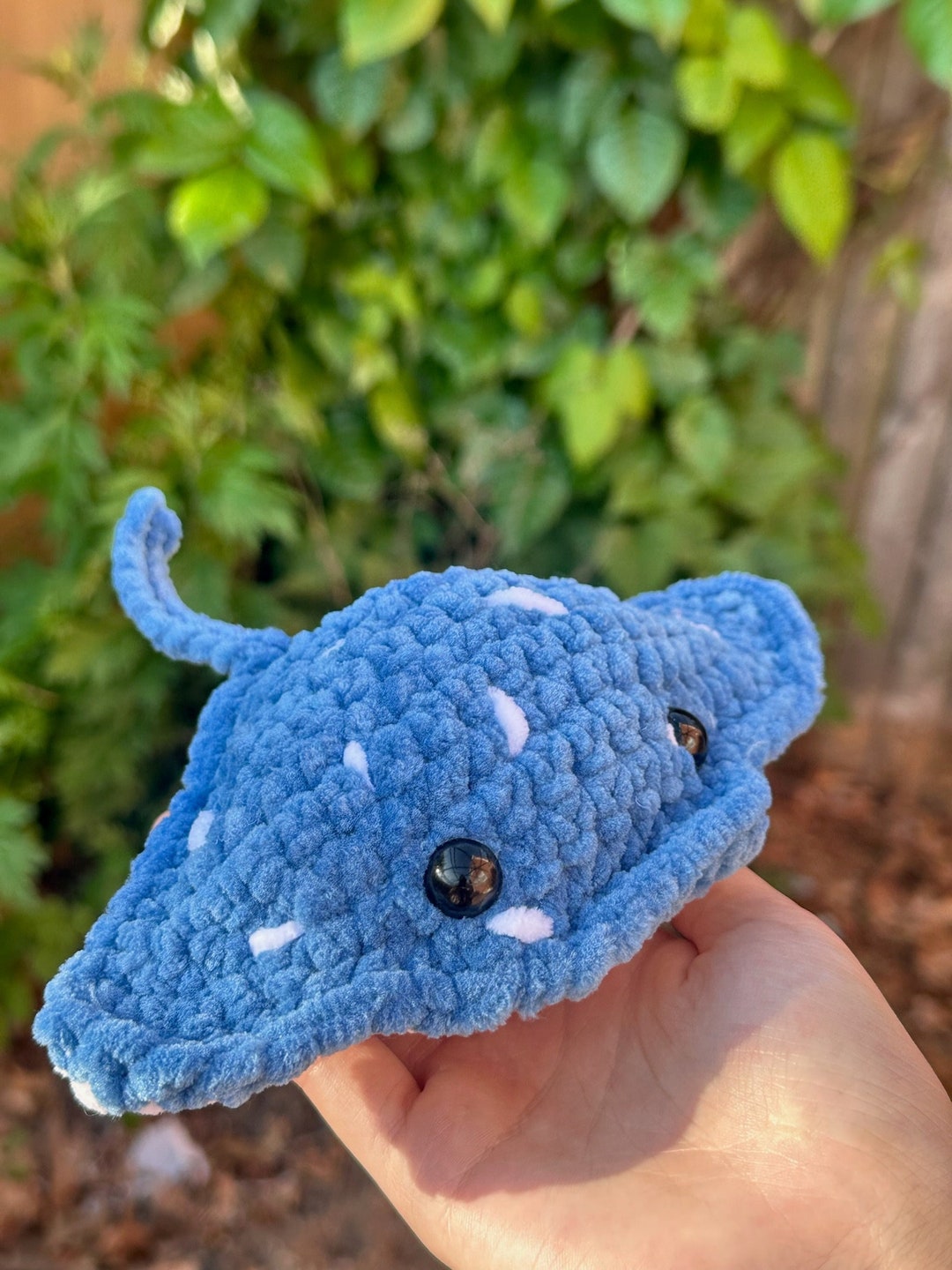 Cute Stingray Plushie, Amigurumi, Marine Stuffed Animal, Squishy Toy - Etsy