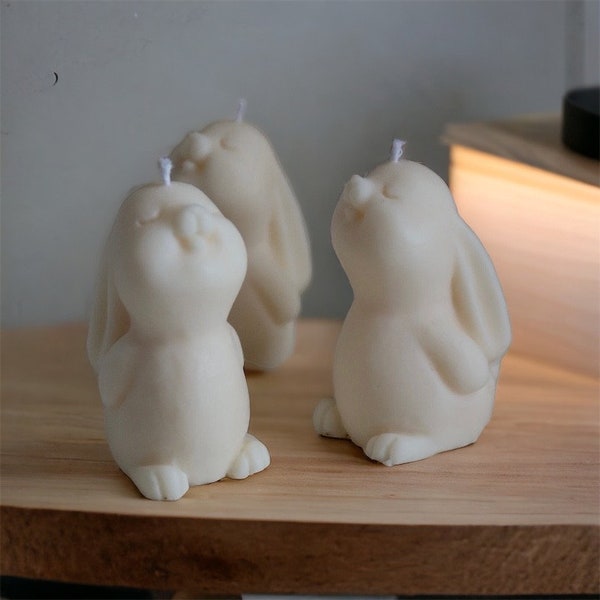 Bunny Candle - Etsy