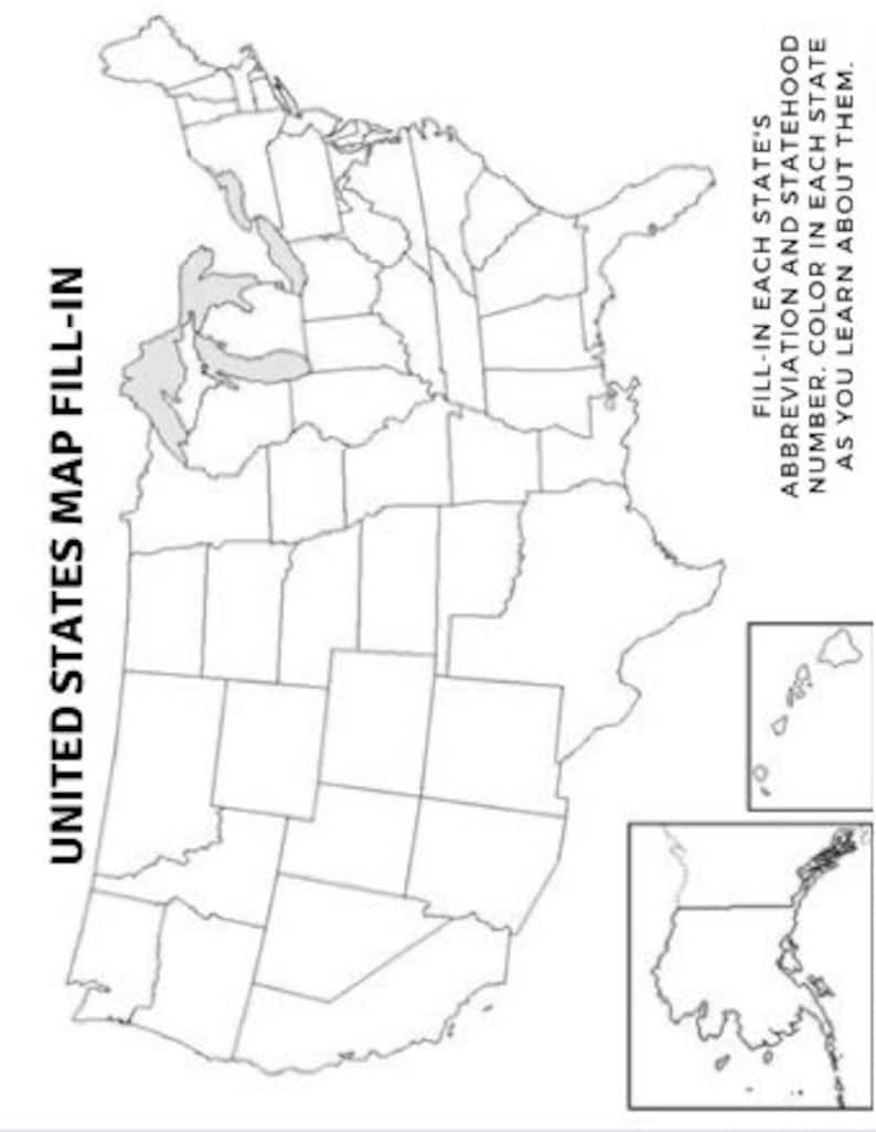 USA States Research Worksheets: US History, Social Studies (digital ...