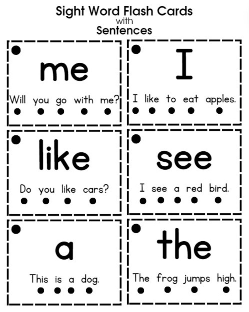 First 25 Sight Words Unit Worksheets Curriculum Preschool TK ...