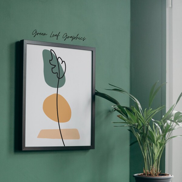 Stylized Leaf - Etsy