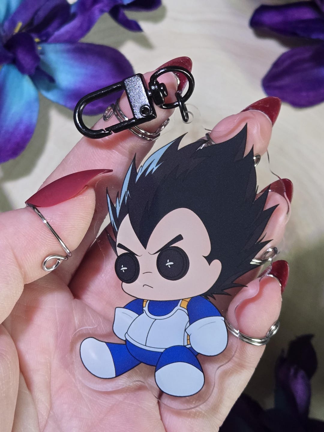 Acrylic Keychain - Vegeta - Etsy