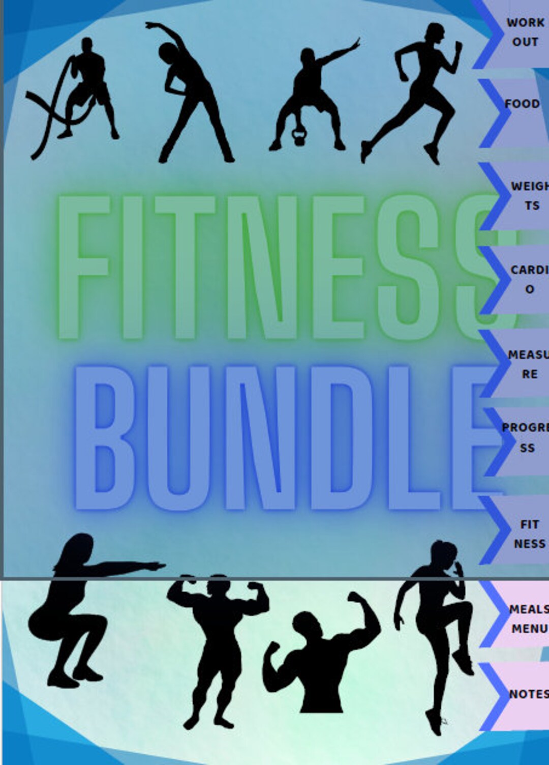 PLR Editable Fitness Bundle, Printable, Weight Loss Tracker, Workout ...