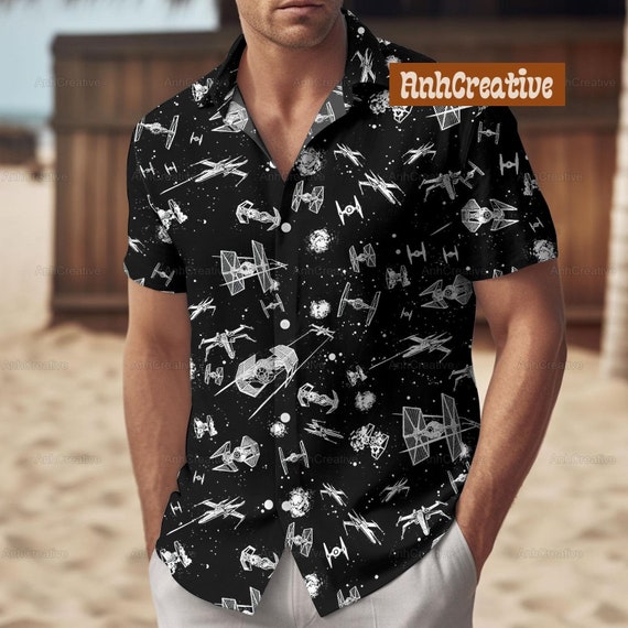 Star Wars Shirt Star Wars Hawaiian Shirt Men s Short Sleeve Shirt Movie Button Shirt Movie Hawaiian Shirt Star Wars Hawaiian Shirt Etsy
