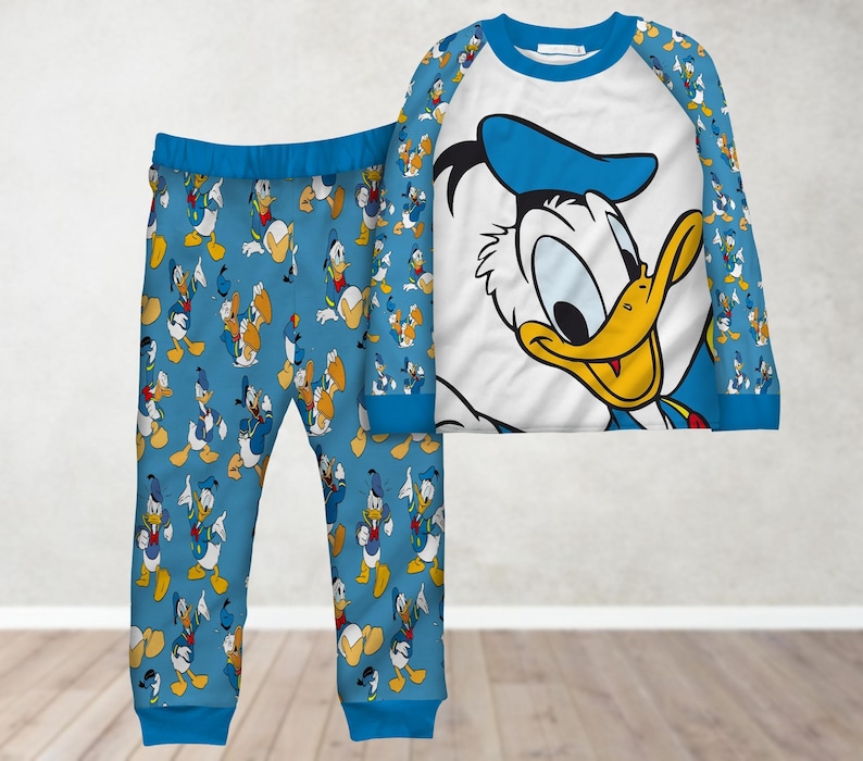 Donald Duck Pajamas Set, Disney Donald Matching Family Pajamas, Movie ...