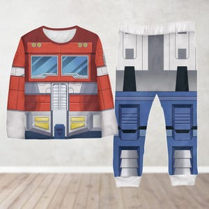 Transformer Optimus Prime Pajamas Set for Family, Optimus Prime Cosplay ...