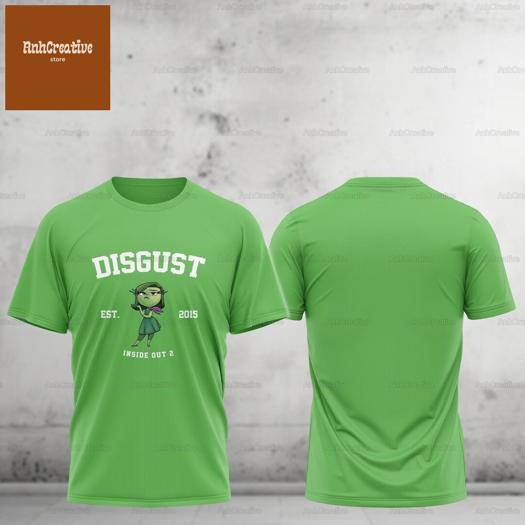 Halloween Inside Out Disgust 3D T-shirt, Disgust Tee, Disgust Costume ...