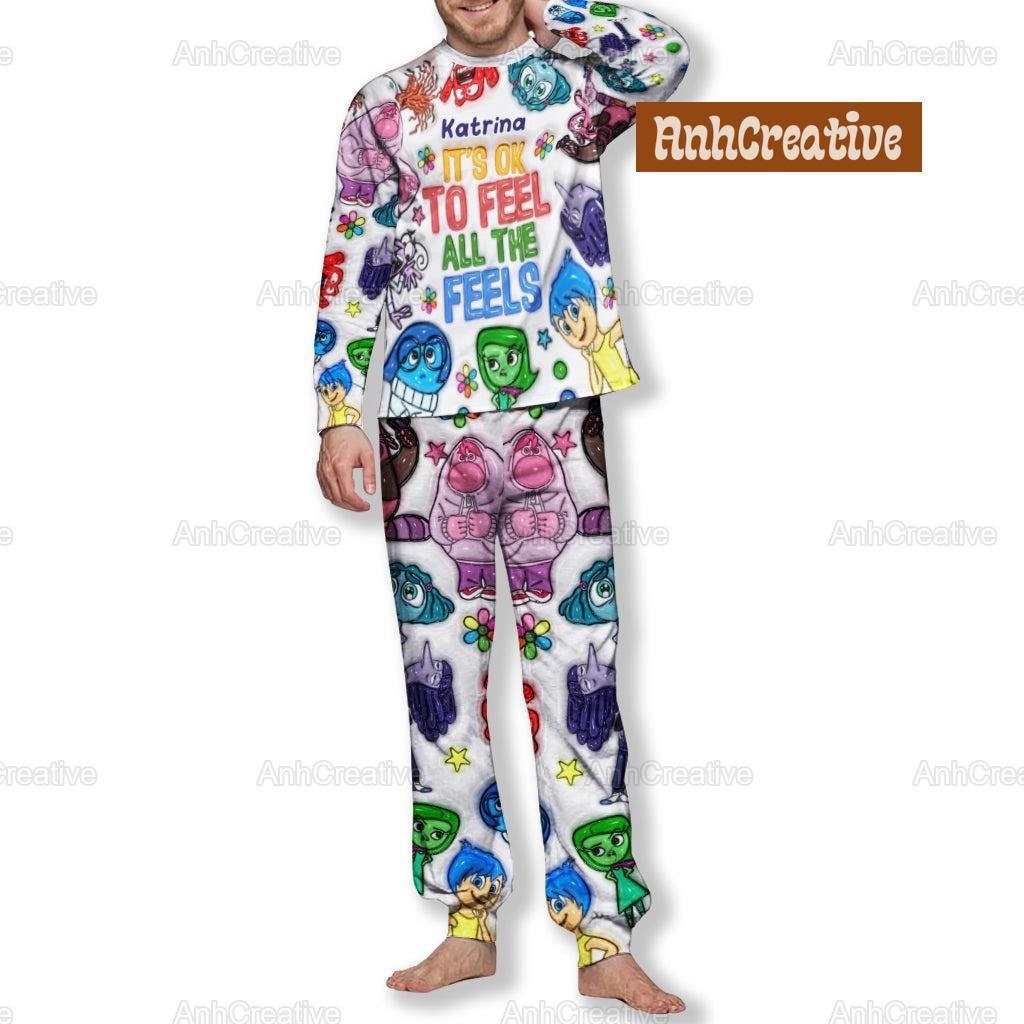 Disney Inside Out 2 Family Pajamas Set, Matching Family Pajamas, Inside ...