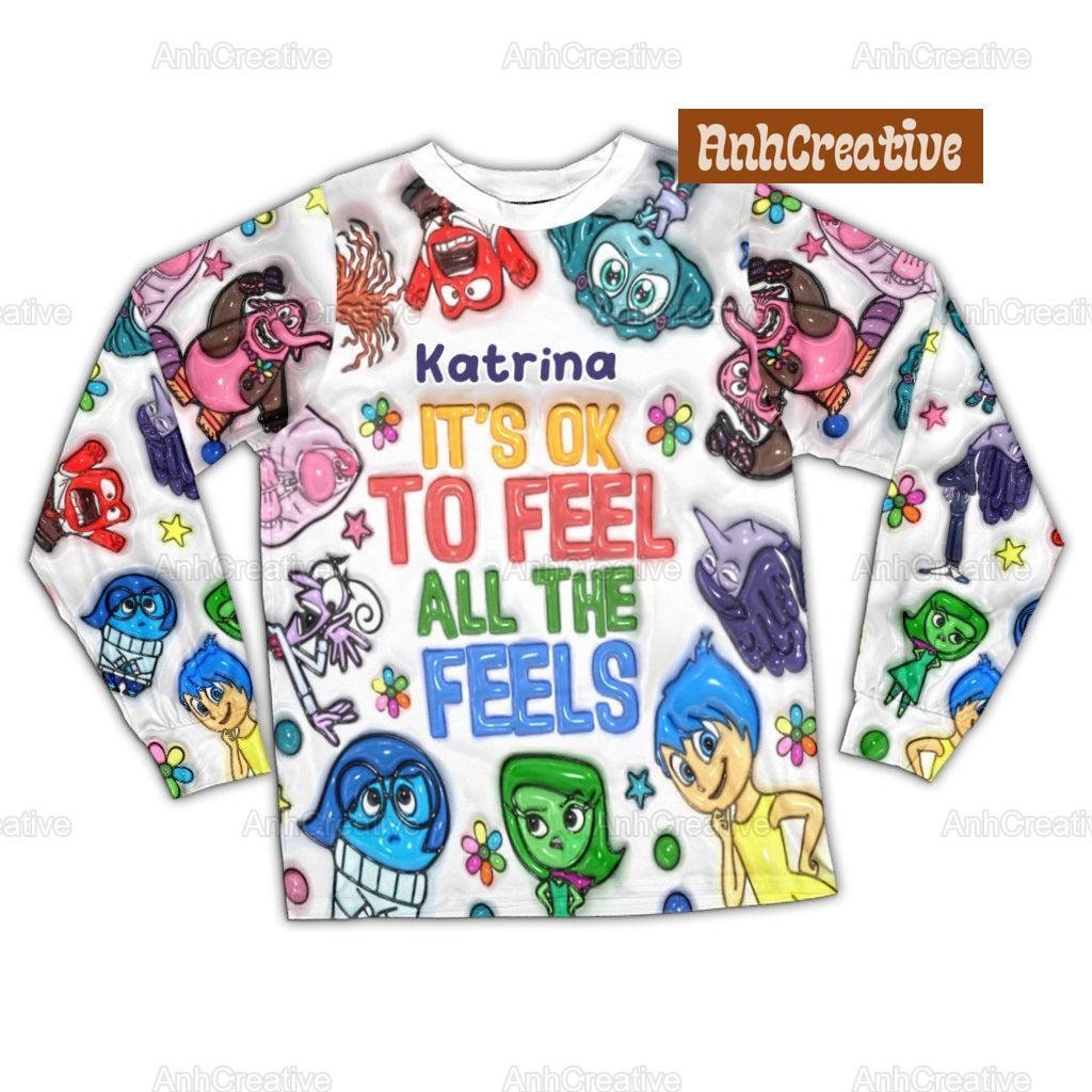 Disney Inside Out 2 Family Pajamas Set, Matching Family Pajamas, Inside ...