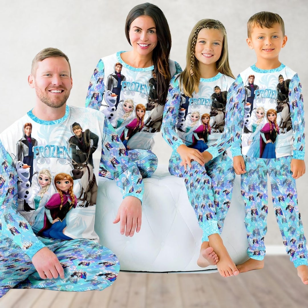 Frozen Matching Pajamas Set for Family, Disney Princess Christmas ...