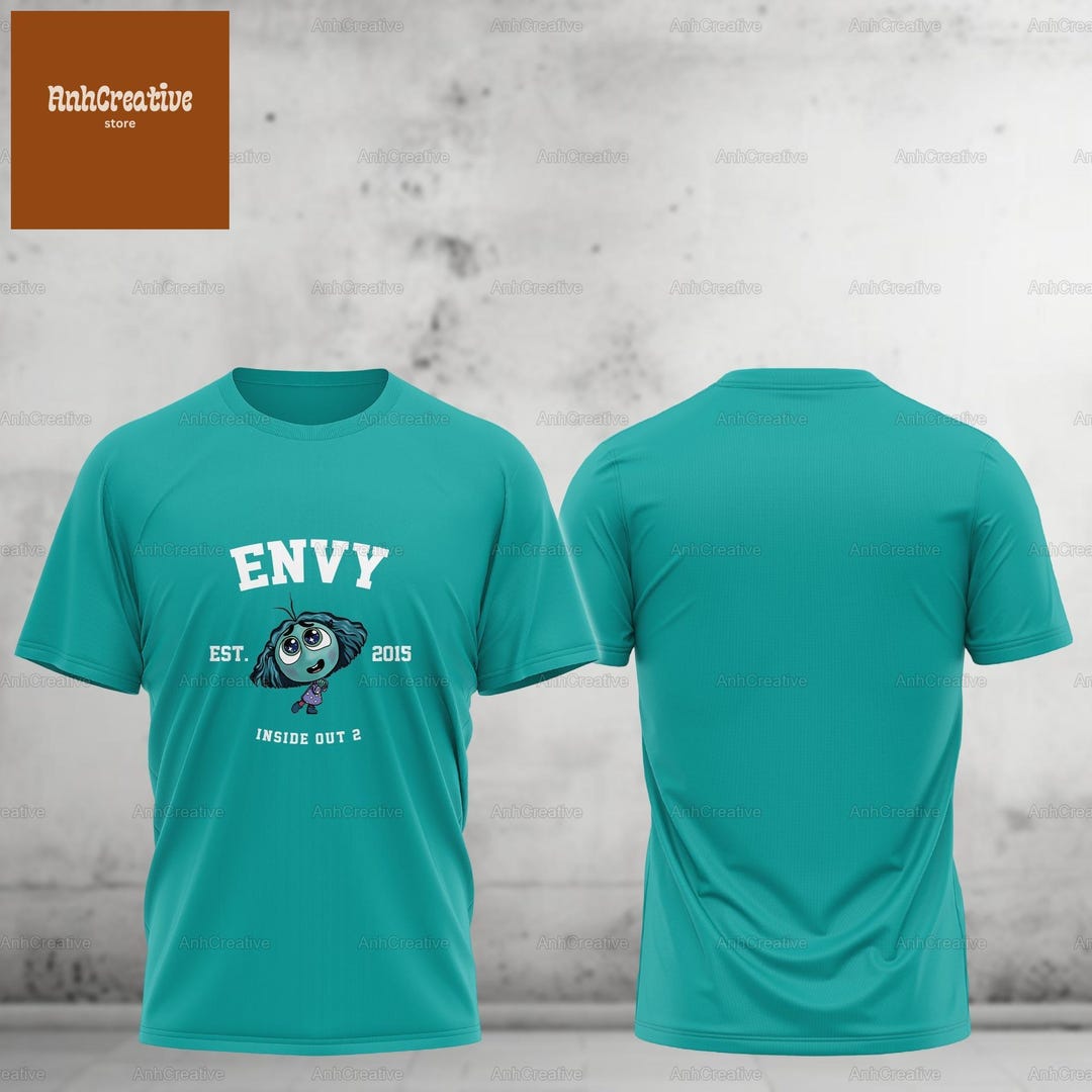 Halloween Inside Out Envy 3D T-shirt, Envy Tee, Envy Costume Cosplay ...