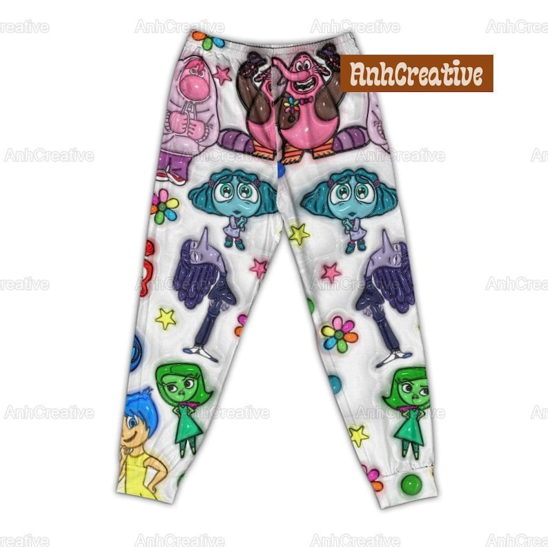 Disney Inside Out Matching Pajamas, Inside Out Characters Pajamas Set ...