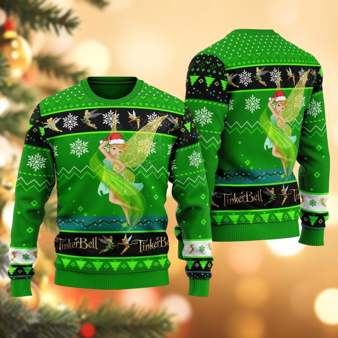 Tinker Bell Christmas Ugly Sweater, Magic Kingdom Shirt, Disney ...