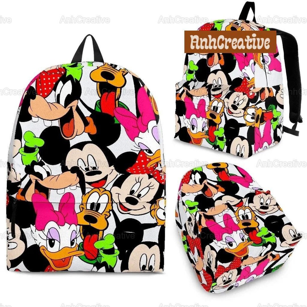 Disney Mickey and Friends Backpack, Disney School Backpack, Back to ...