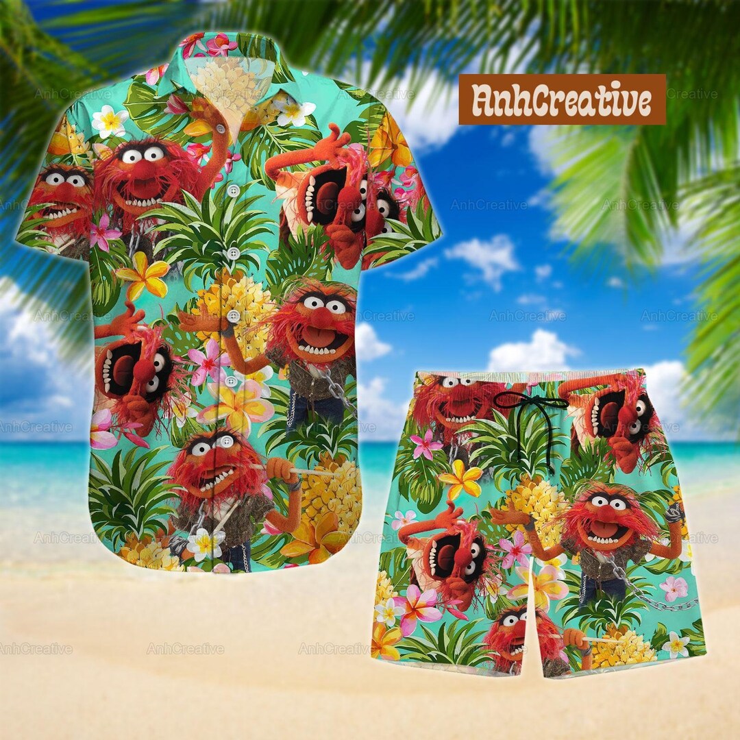 Animal Muppet Hawaiian Shirt and Shorts, Tropical Hawaiian Shirt ...