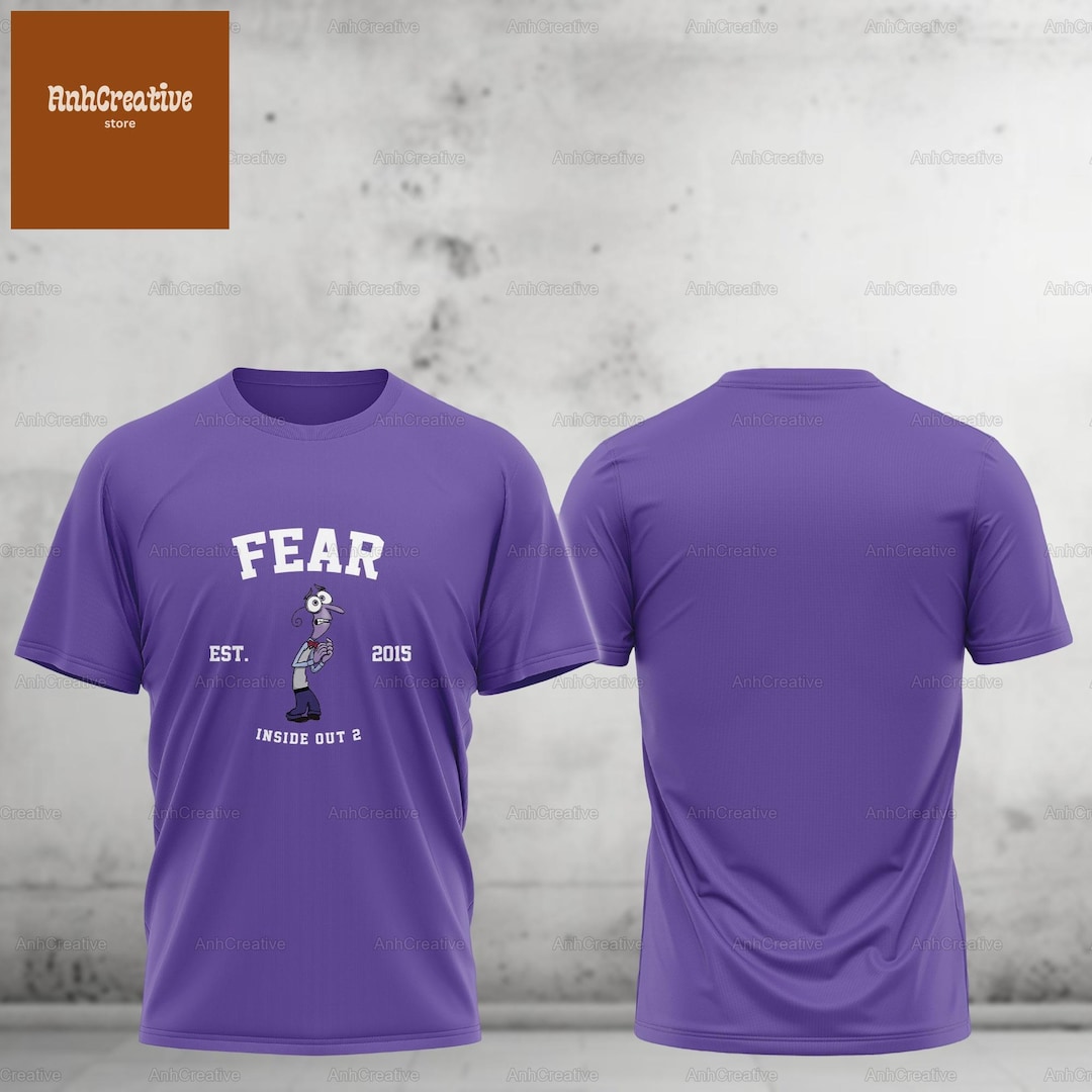 Halloween Inside Out Fear 3D T-shirt, Fear Tee, Fear Costume Cosplay ...
