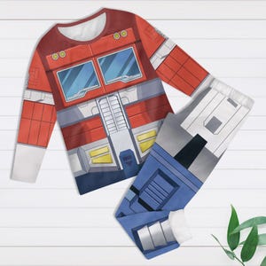 Transformer Optimus Prime Pajamas Set for Family, Optimus Prime Cosplay ...