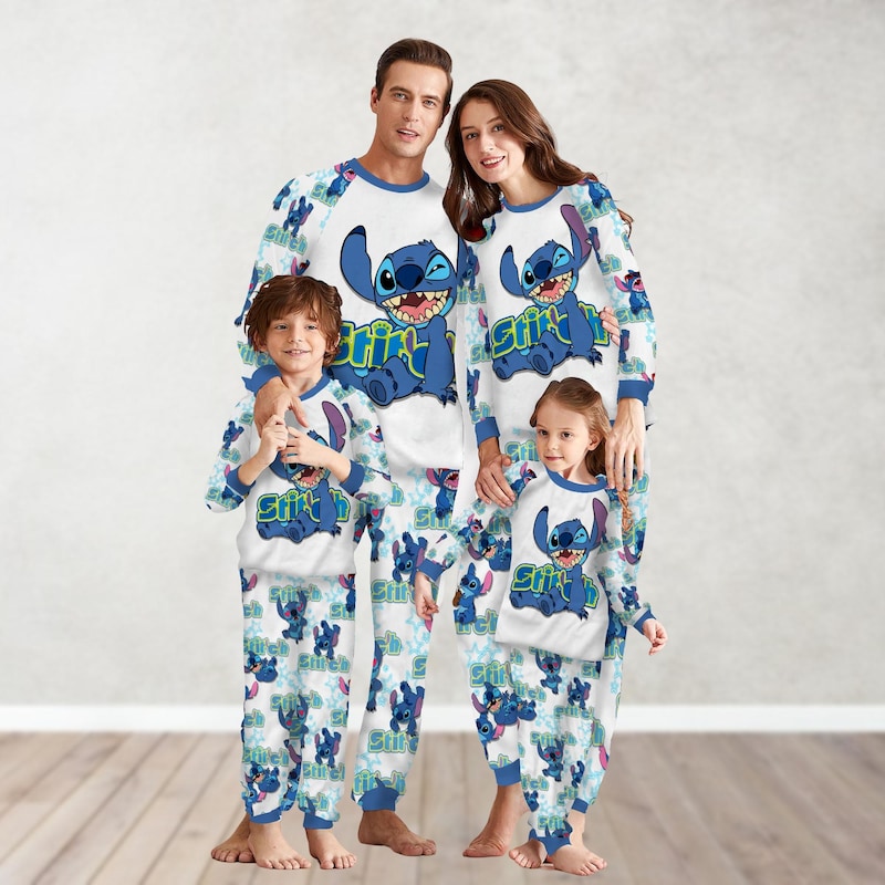 Stitch and Angel Pajamas - Etsy