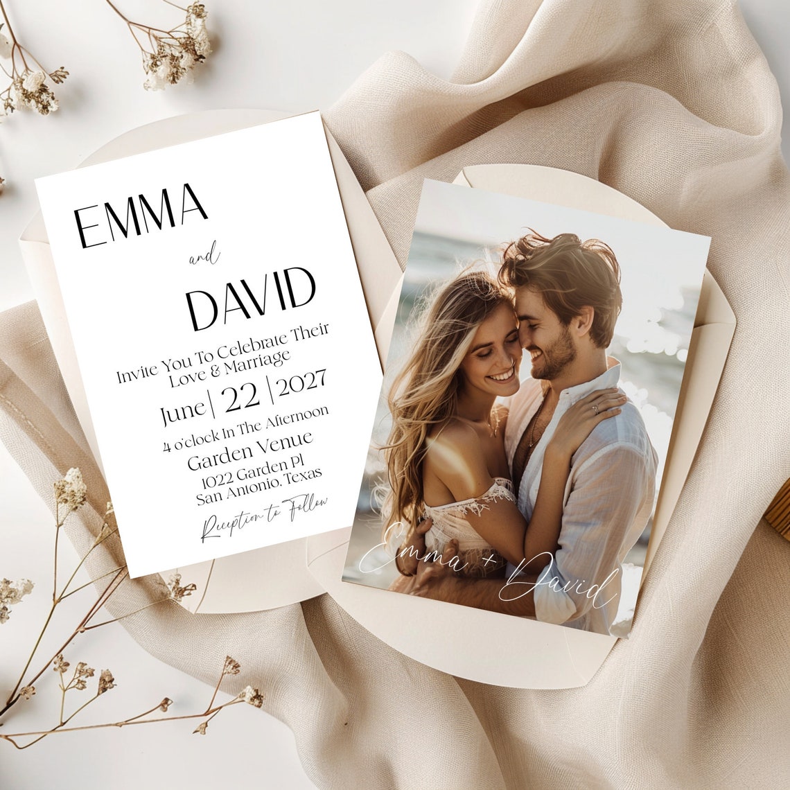 Formal Invitation Wedding Simple Wedding Invitation Suite Wedding ...