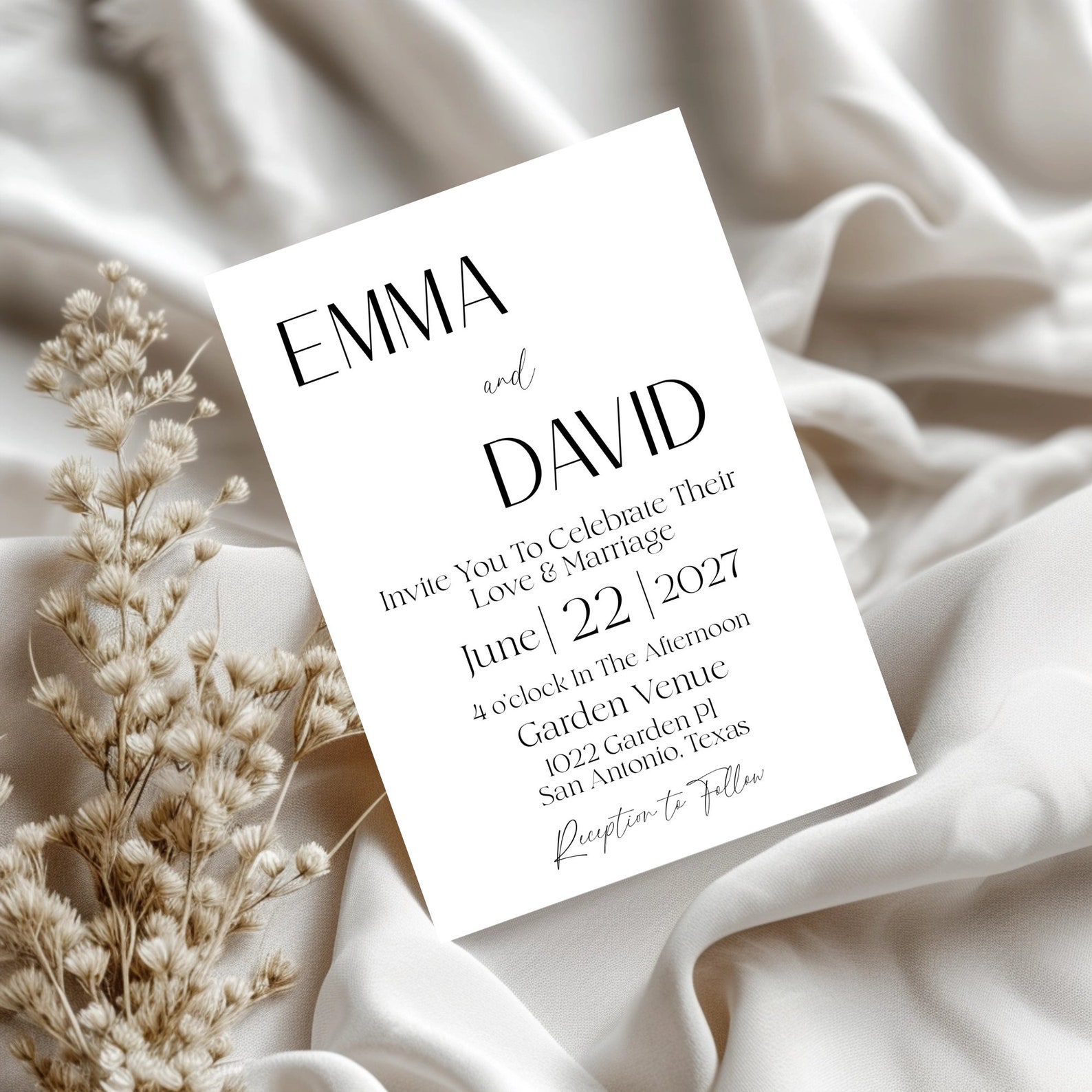 Formal Invitation Wedding Simple Wedding Invitation Suite Wedding ...