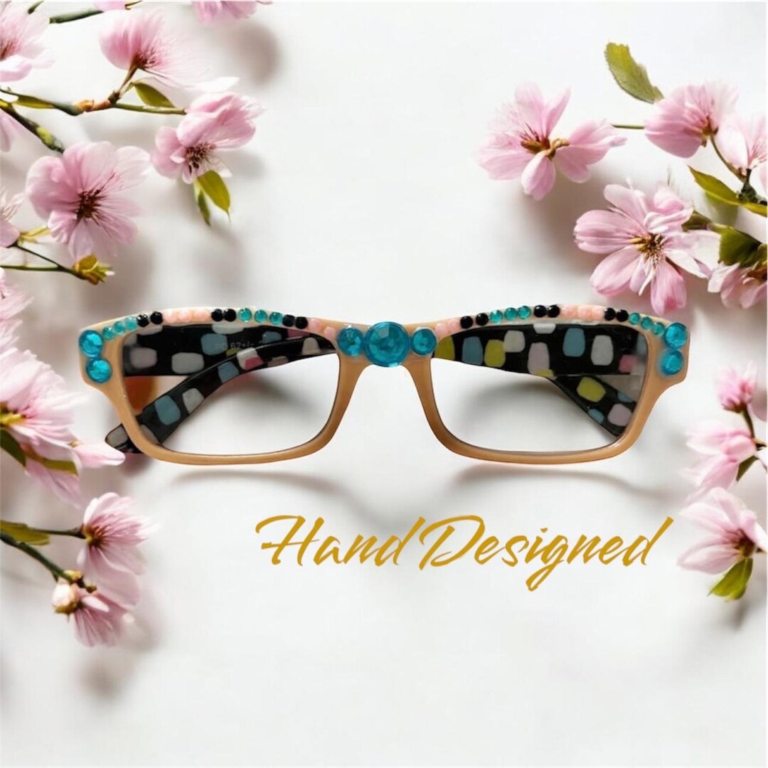 Beige - Reading - Glasses Cheaters - Hand Designed - Etsy