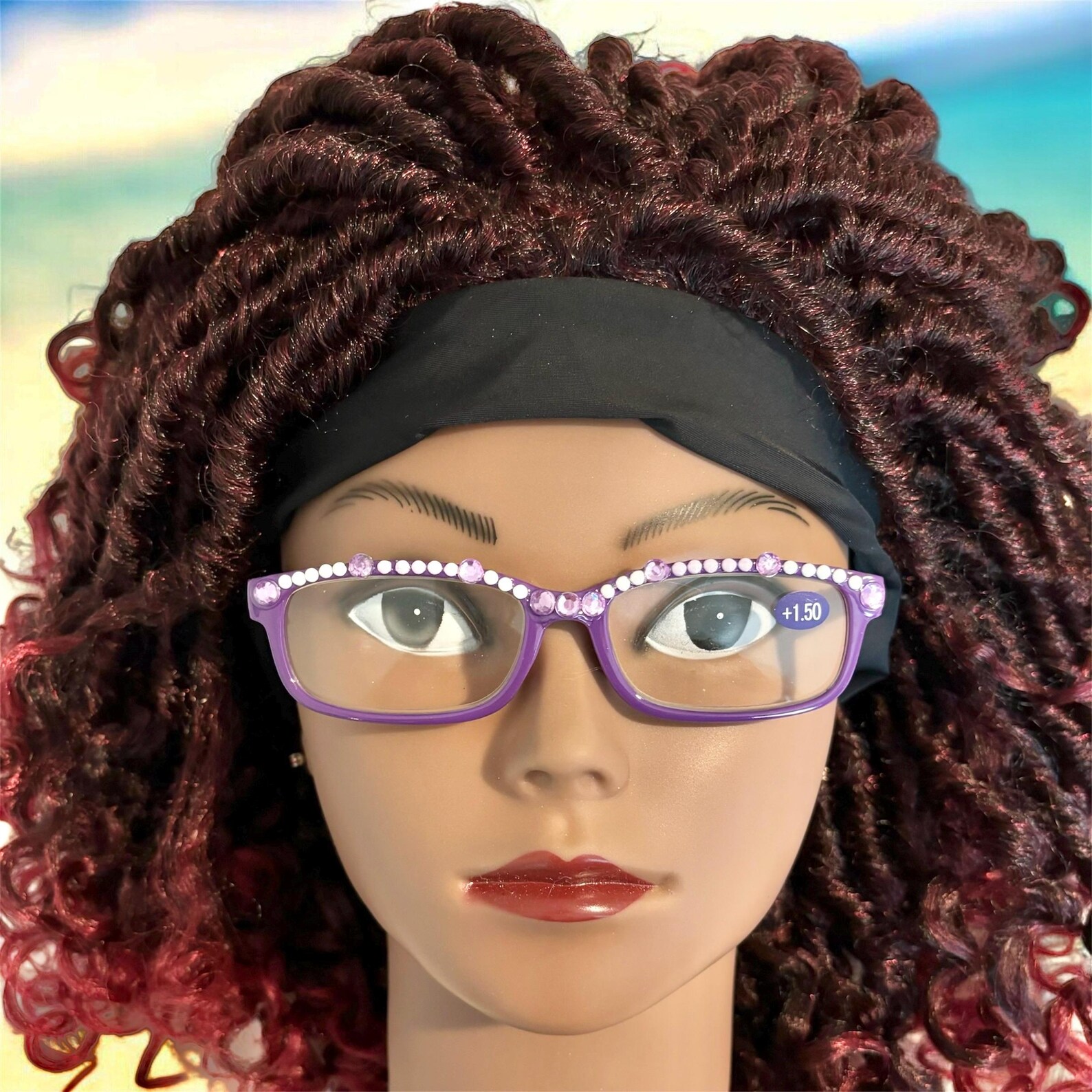 Purple-reading-glasses-hand-designed - Etsy
