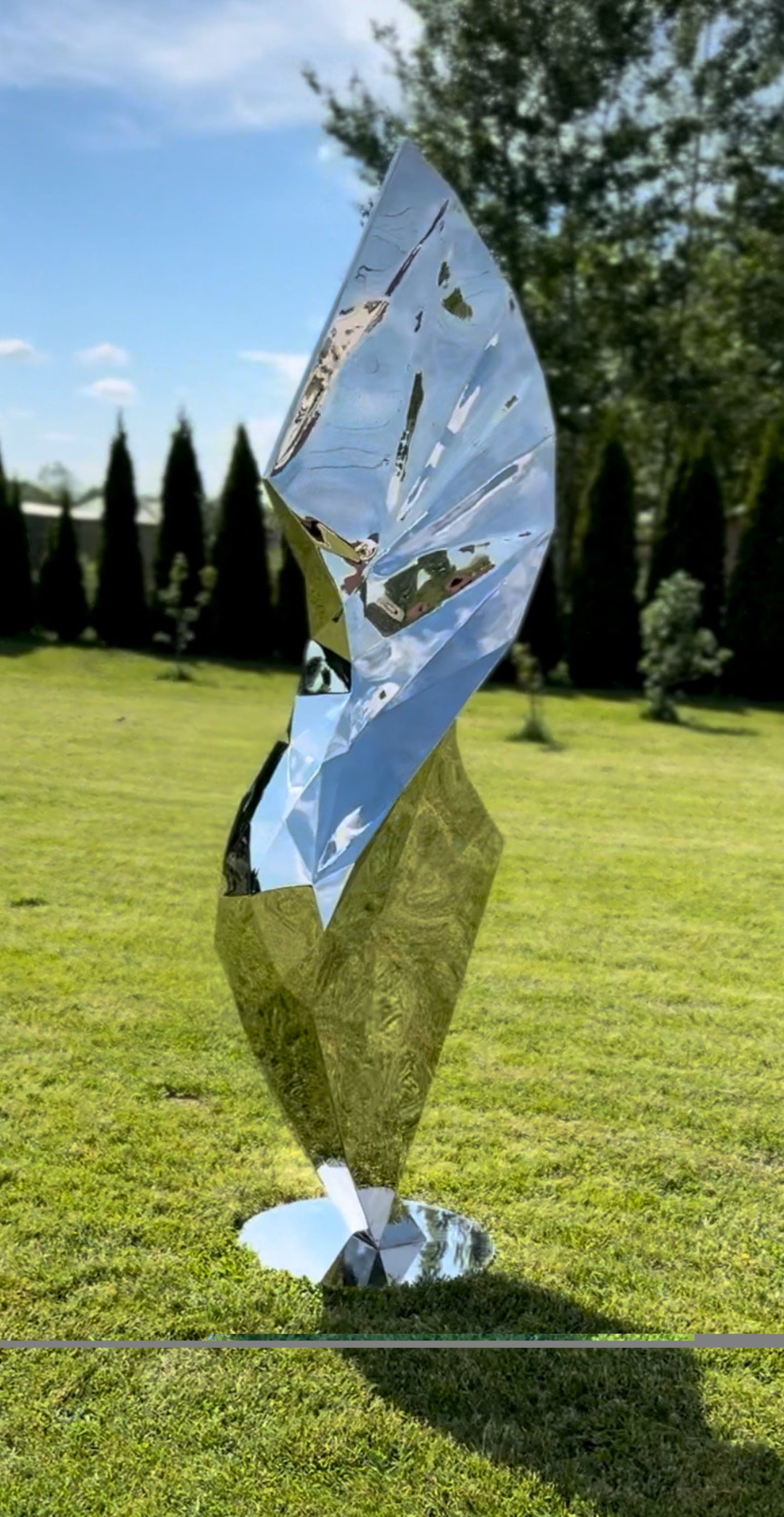 Stainless Steel Abstract Sculpture - Etsy