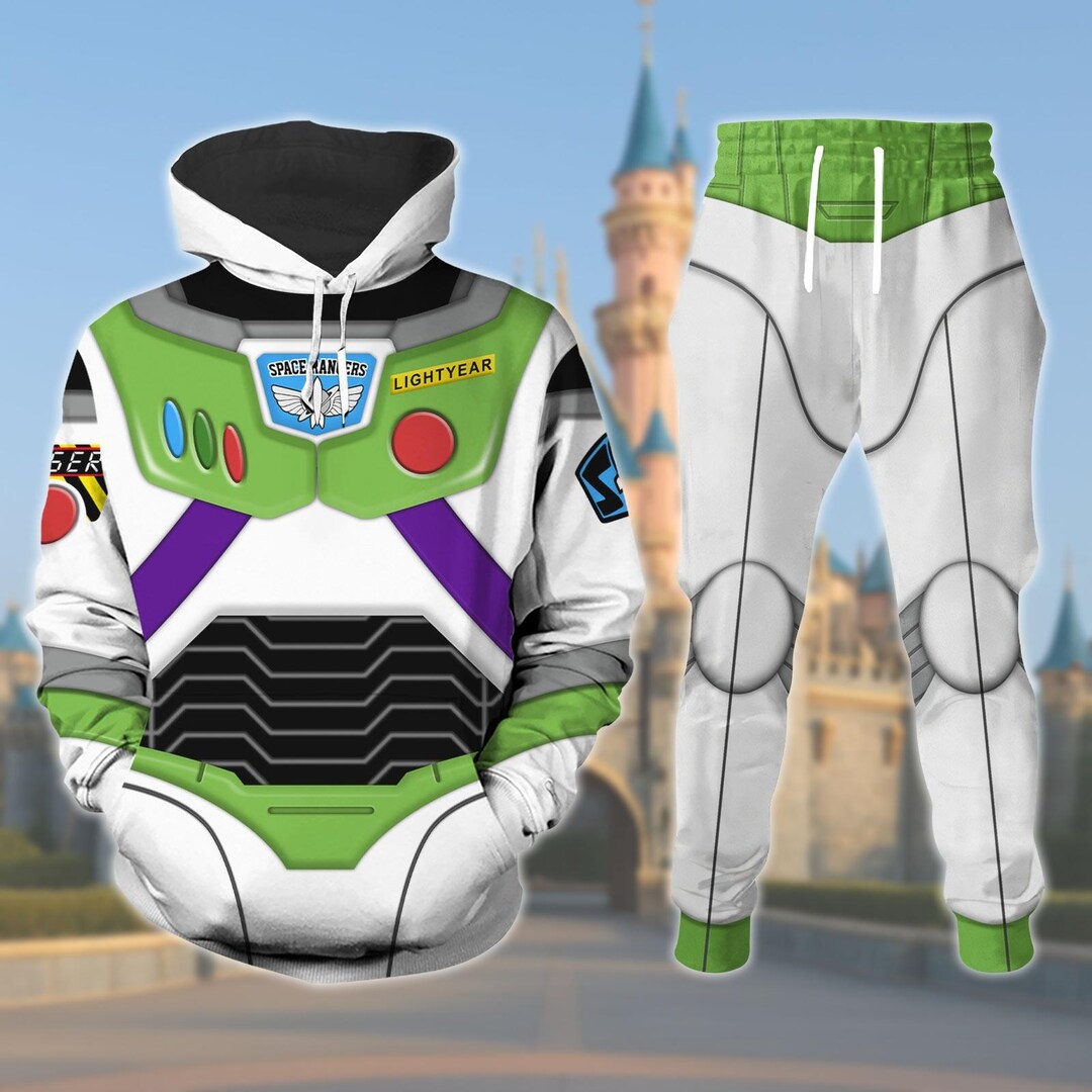 Buzz Lightyear Costume Hoodie and Joggers, Space Ranger Tracksuit ...