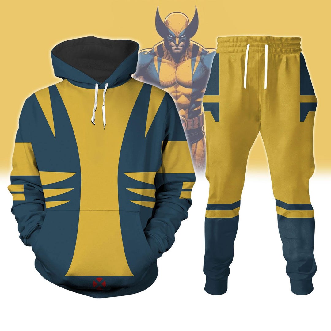 Superhero Wolverine Hoodie, Wolverine Costume Hoodie, Wolverine Jogger ...