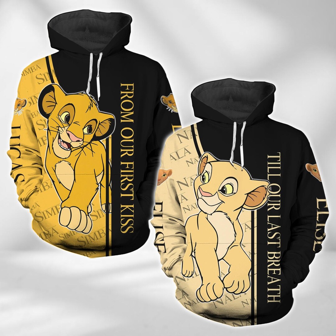Simba and Nala Hoodie, Matching Couple Hoodie, Lion King Hoodie, Magic ...