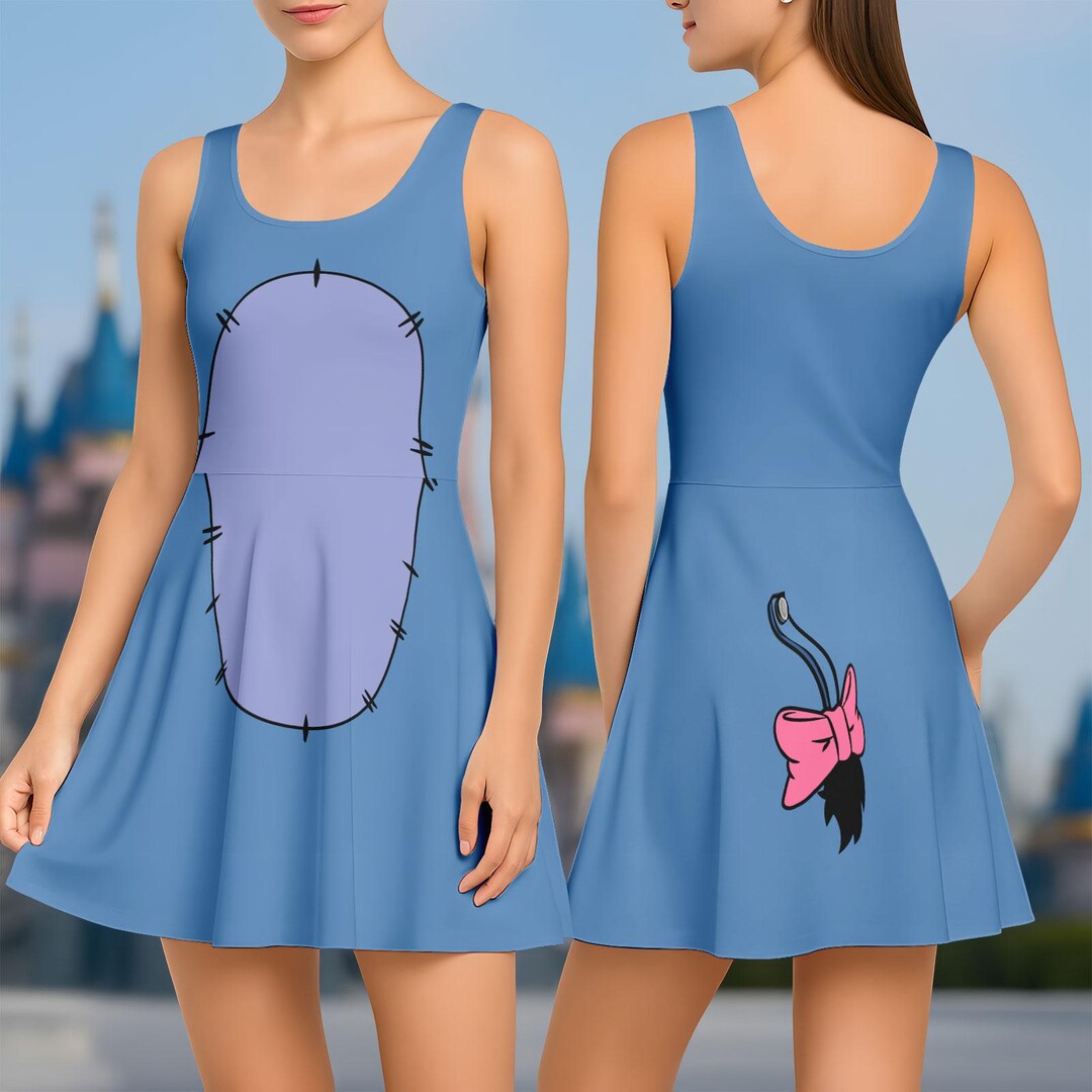 Eeyore Costume Skater Dress, Disneyland Trip Dress Women, Disneybound ...