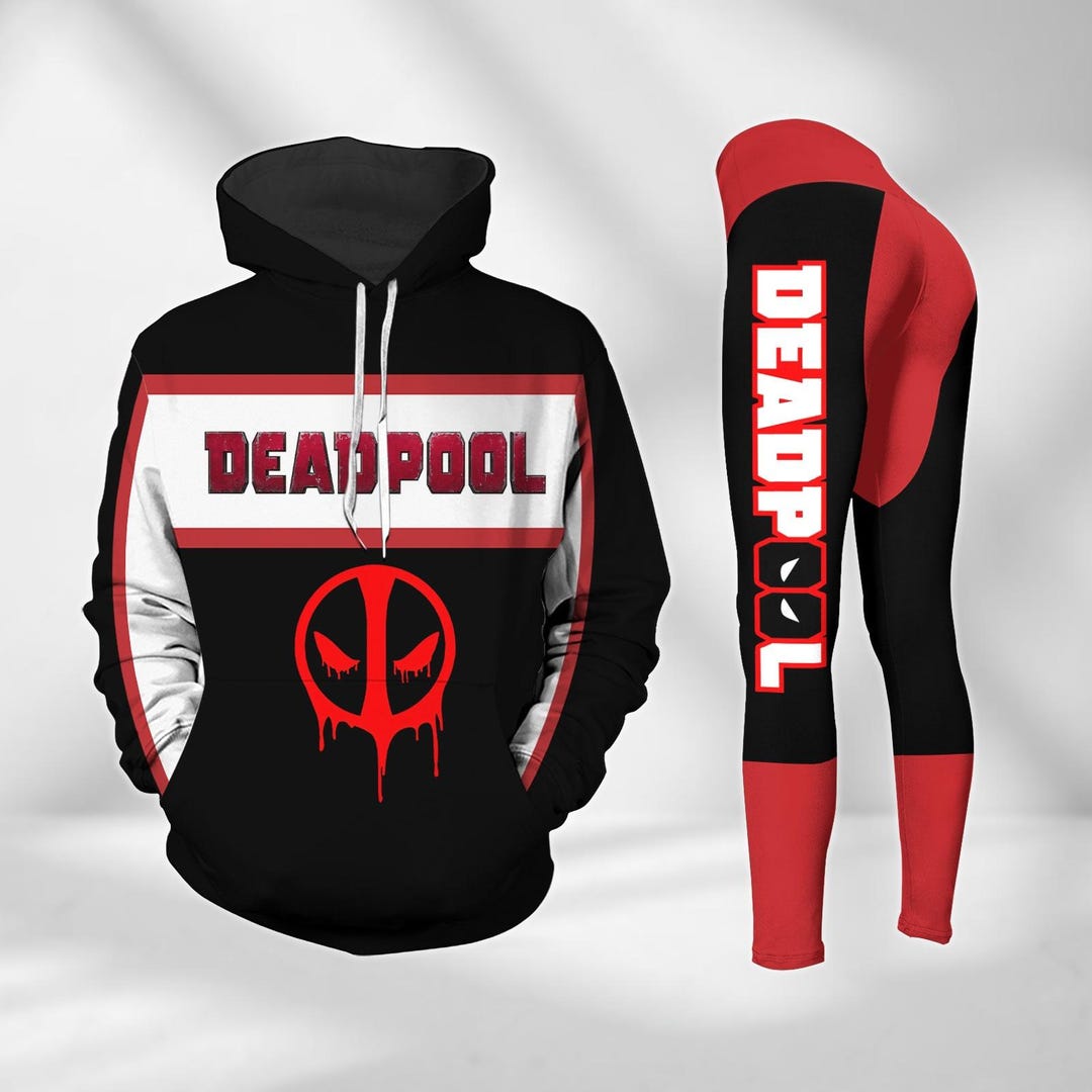 Deadpool Hoodie, Deadpool Costume Shirt, Deadpool 3 Movie Leggings ...