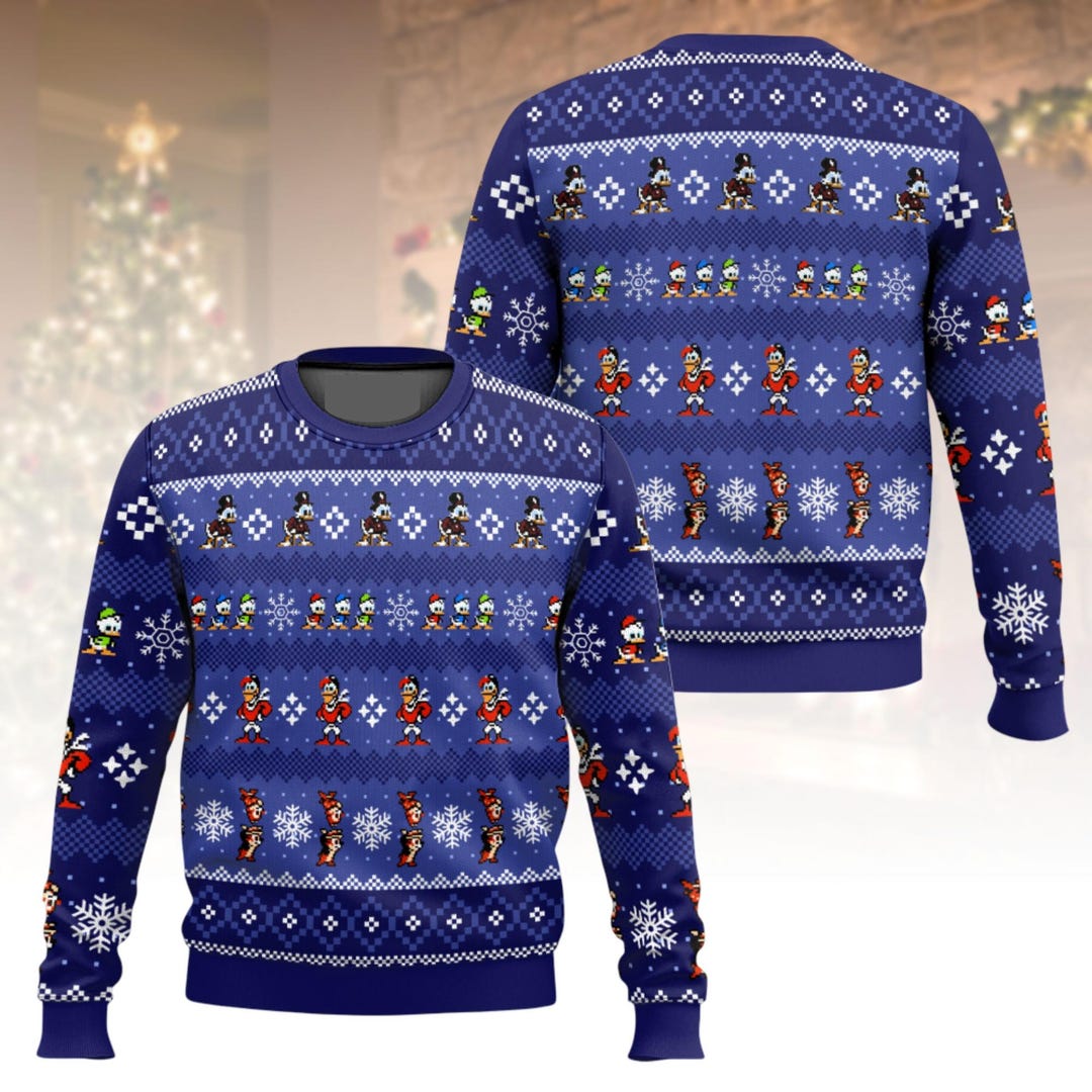 Disney Characters Ugly Christmas Sweater, Goofy Xmas Sweater, Mickey ...
