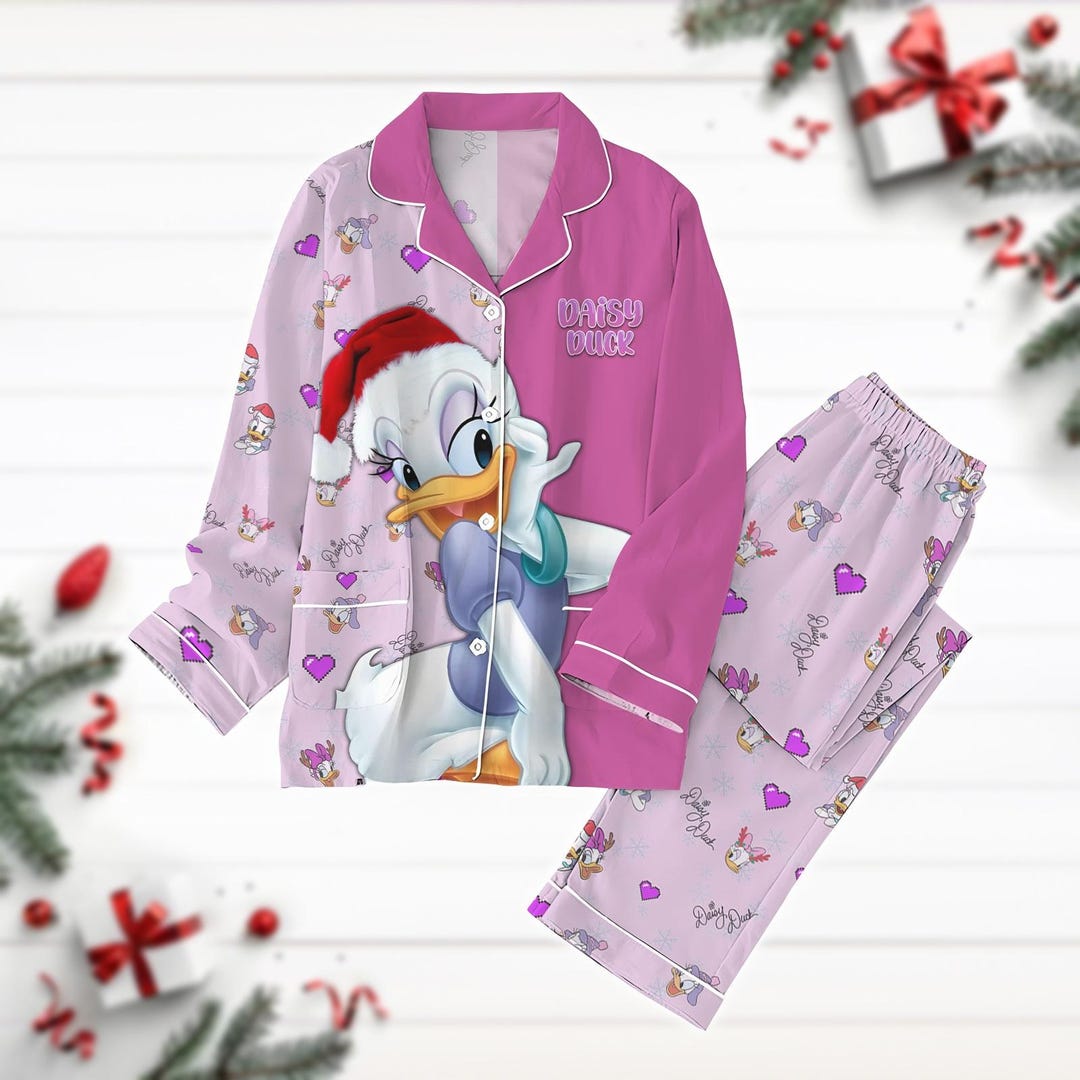 Daisy Duck Pajamas Christmas, Disney Duck Xmas Pjs, Magic Kingdom ...